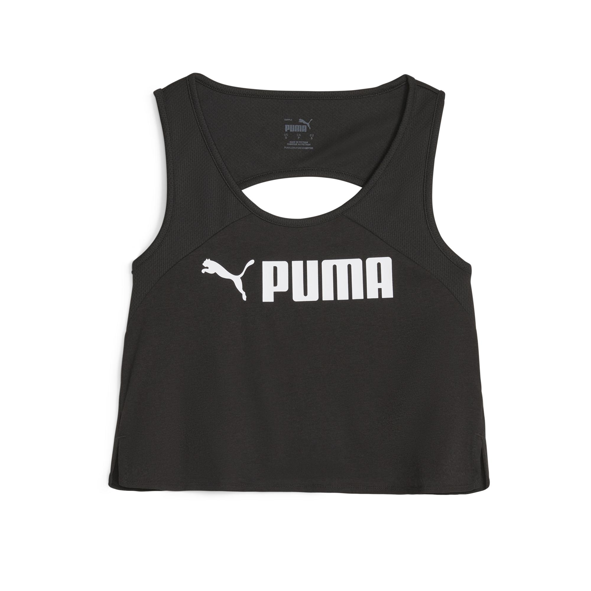 Женская майка PUMA FIT SKIMMER TANK цвет черный арт 52384201 - купить в ...