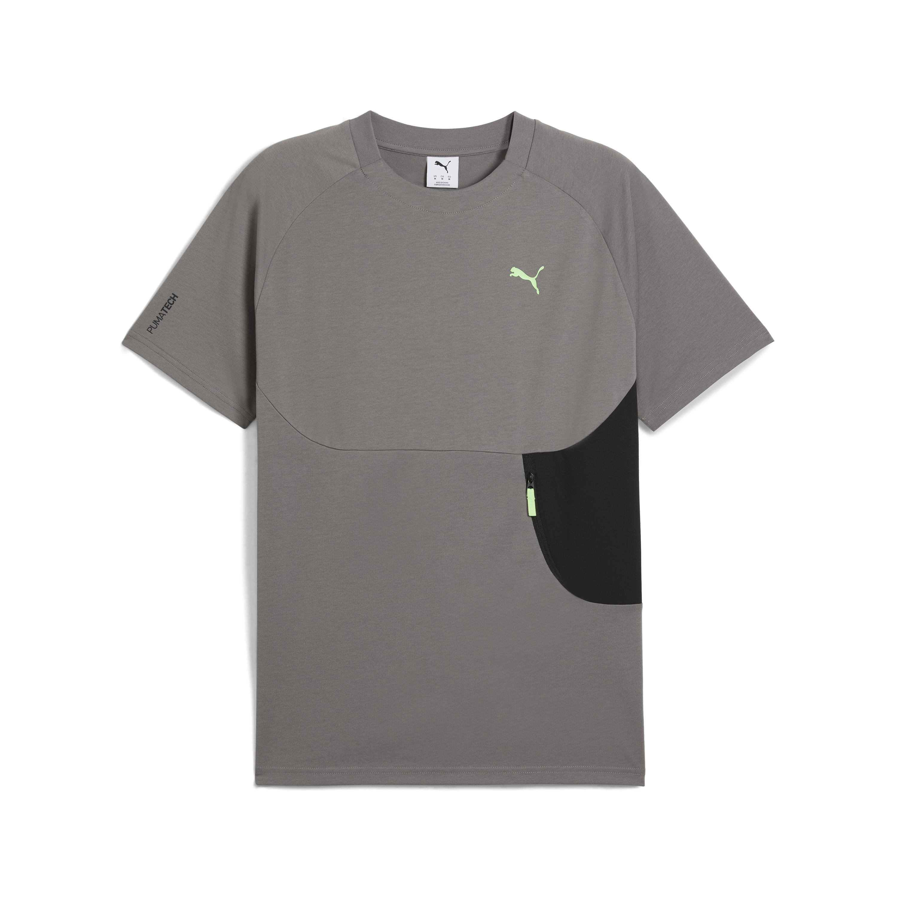 Мужская футболка PUMA TECH Pocket Tee цвет серый 62967379 - купить в ...