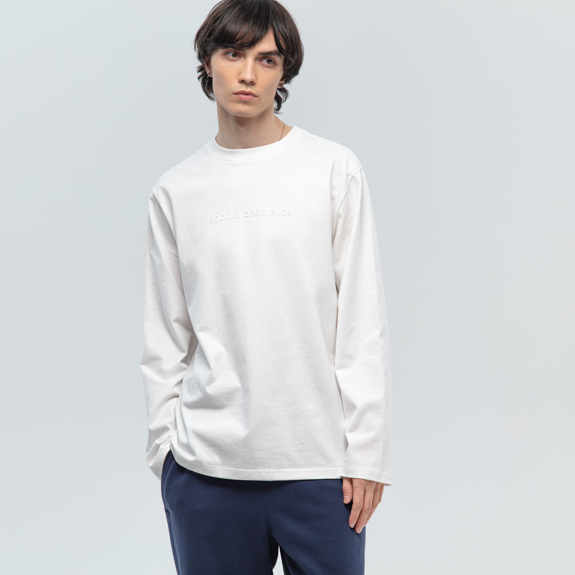 Мужской лонгслив AMAZING RED LS Tee цвет белый арт AR-LST-M-SS25-102 ...