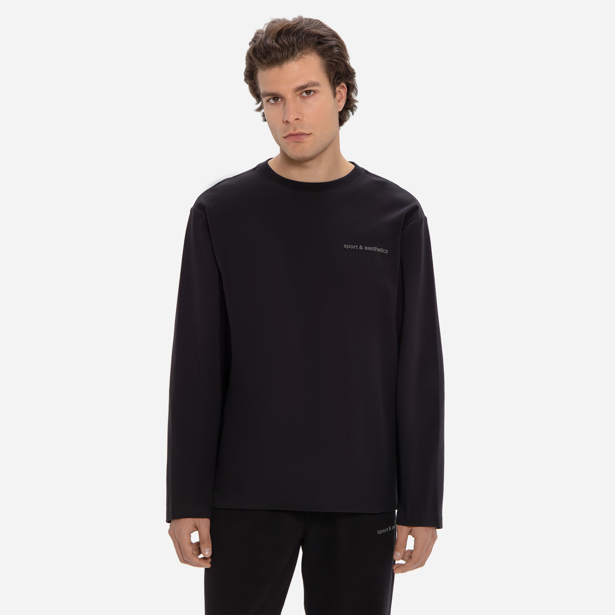 Мужской лонгслив AMAZING RED L/S Tee цвет черный арт AR-LST-M-AW25-101 ...